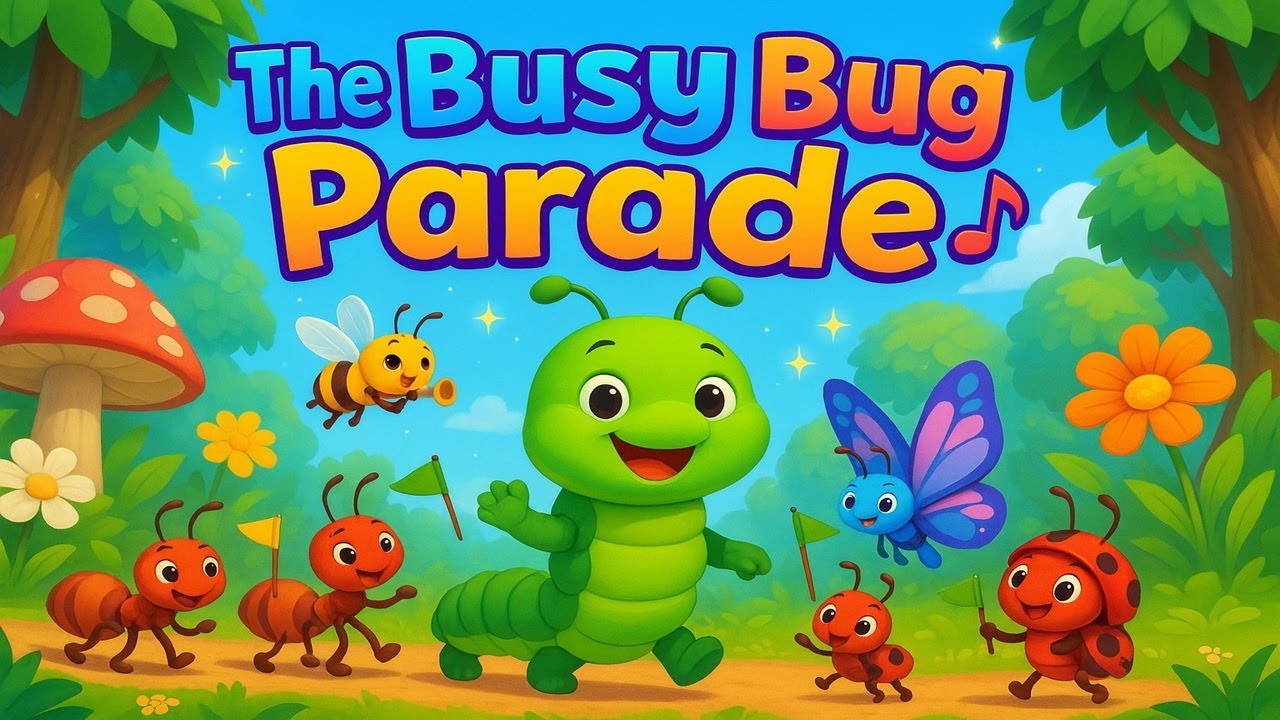 The Busy Bug Parade 🐞🎶 | Fun Bug Song for Kids | Learn About Insects ...