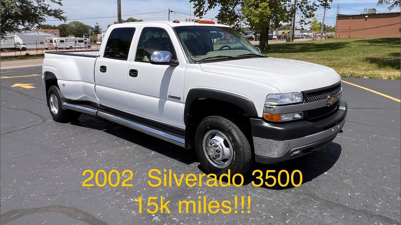 2002 Chevrolet Silverado 3500 only 15k miles!!! - YouTube