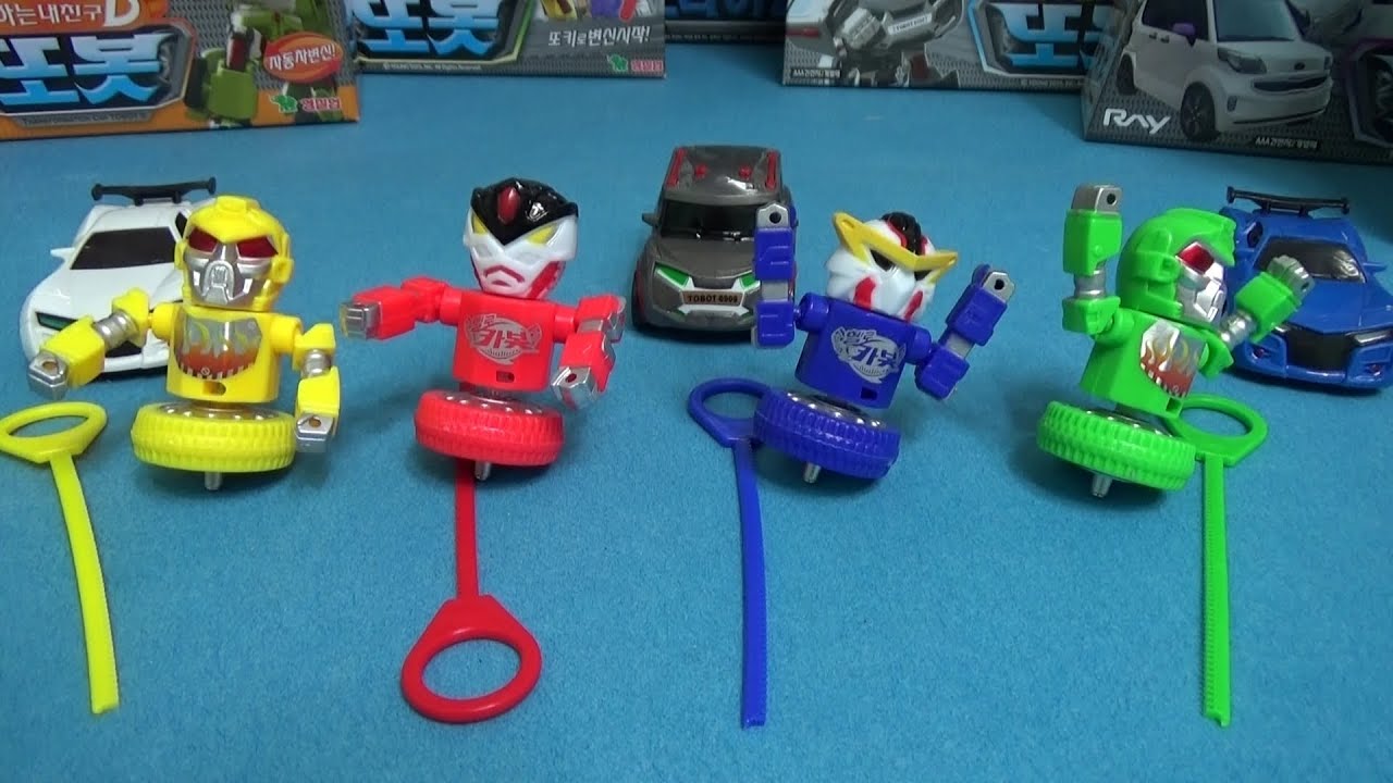 4 헬로카봇 카봇 배틀팽이 탑플레이트 장난감 Hello Carbot robot battle top plate toys - YouTube