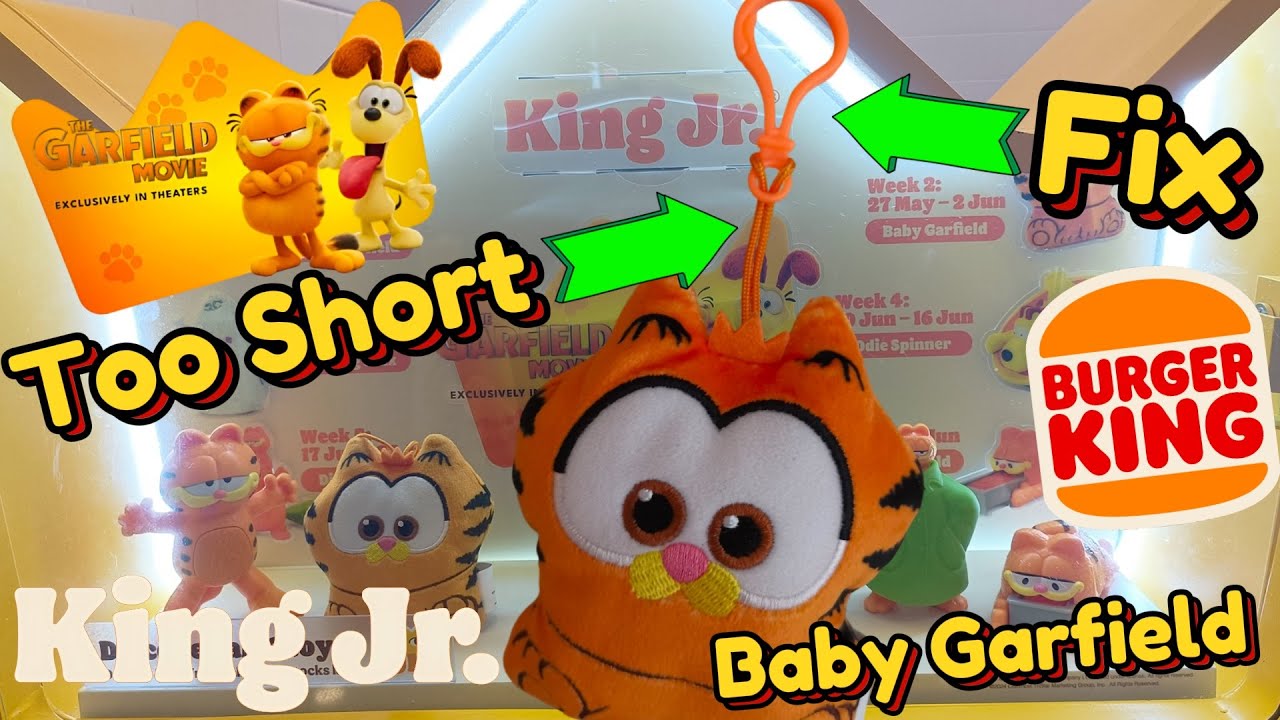 fixing short hanging on Baby Garfield of The Garfield Movie Burger King ...