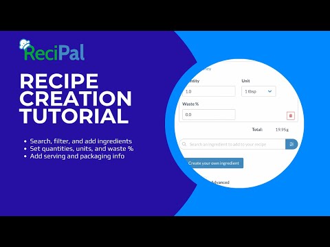 ReciPal's Recipe Creation Tutorial