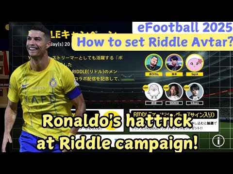 HOW TO GET RIDDLE AVATAR INCLUDING ALL GOALS SCORED|| efootball 2025 ...