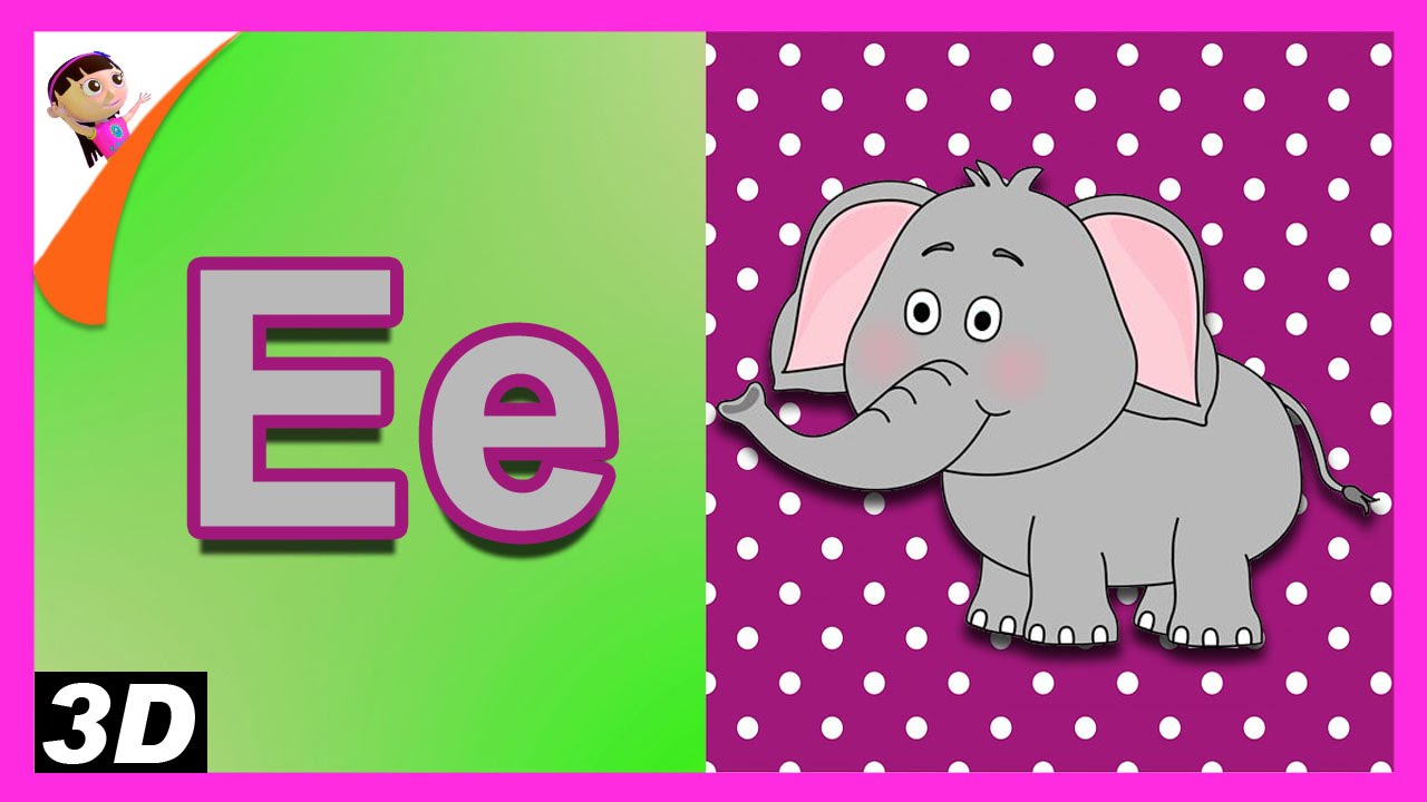 Kids Learning Learn Letter E | Nursery Rhymes For Kids - YouTube