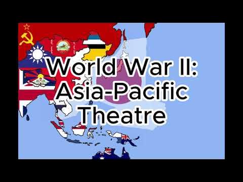 World War II: Asia-Pacific Theatre Map With Flags - 1941-1945 - YouTube