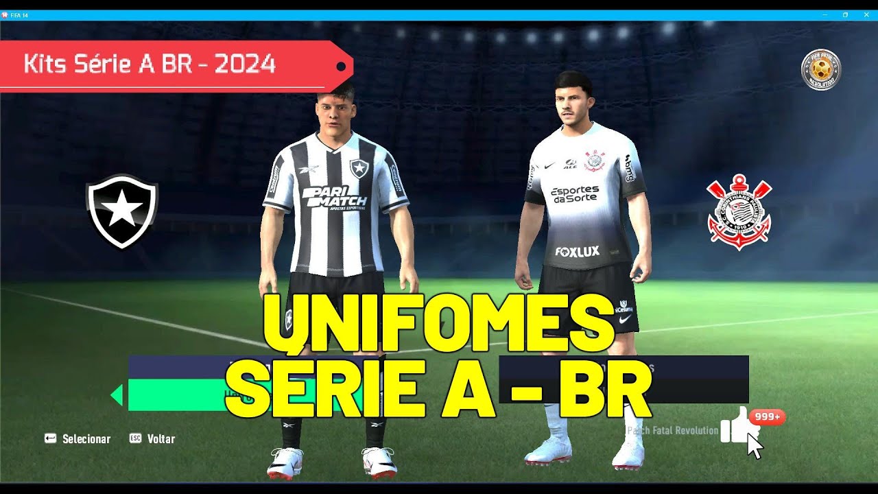SAIU O MELHOR PATCH DO BRASIL! | KITS SÉRIE A BR 2024! | VERSÃO FIFA 14 ...