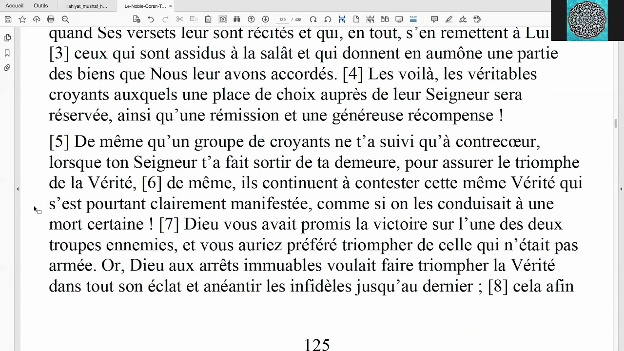 #24 Lecture Coranique avec traduction et commentaires (pages 176 à 180 ...