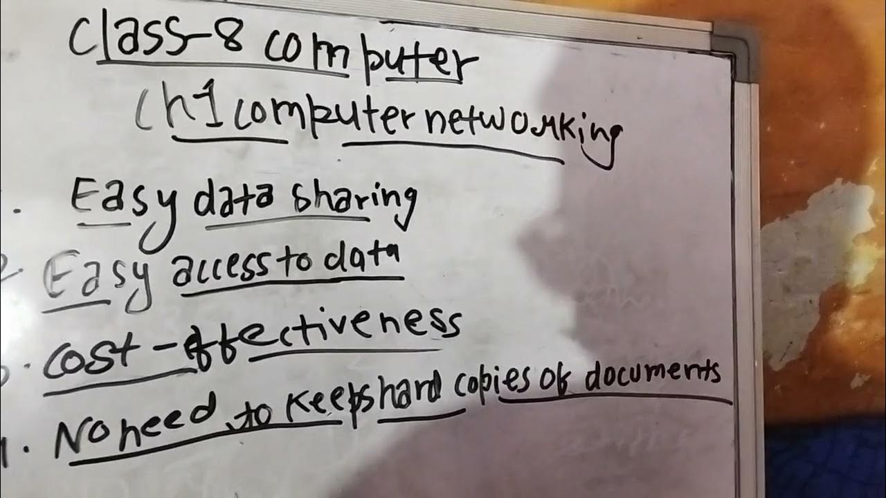 chapter-1 computer networking class 9 part-1 - YouTube