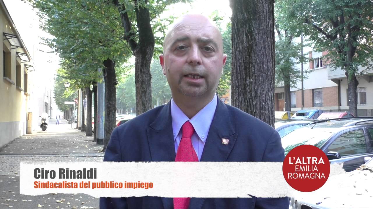 Ciro Rinaldi, sindacalista, sostiene l'Altra Emilia Romagna - YouTube