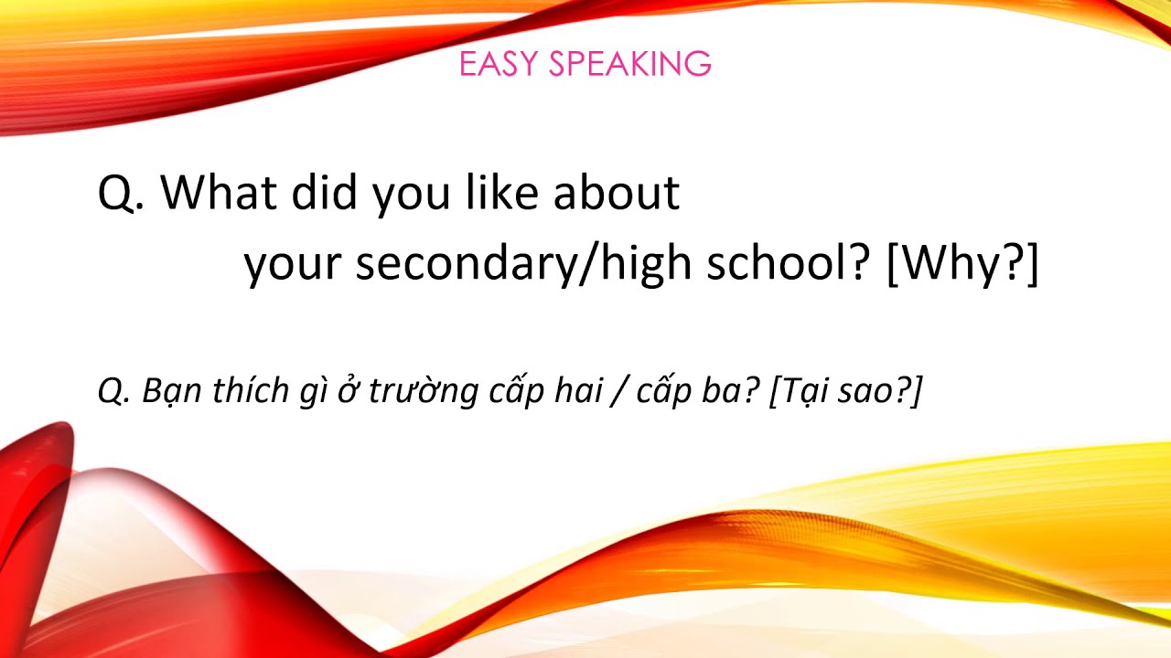 EASY SPEAKING QUESTION & ANSWER 034A - YouTube