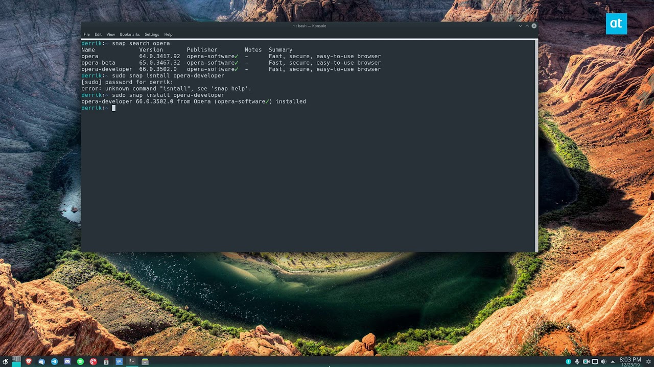 How to install the Opera Developer edition browser on Linux - YouTube