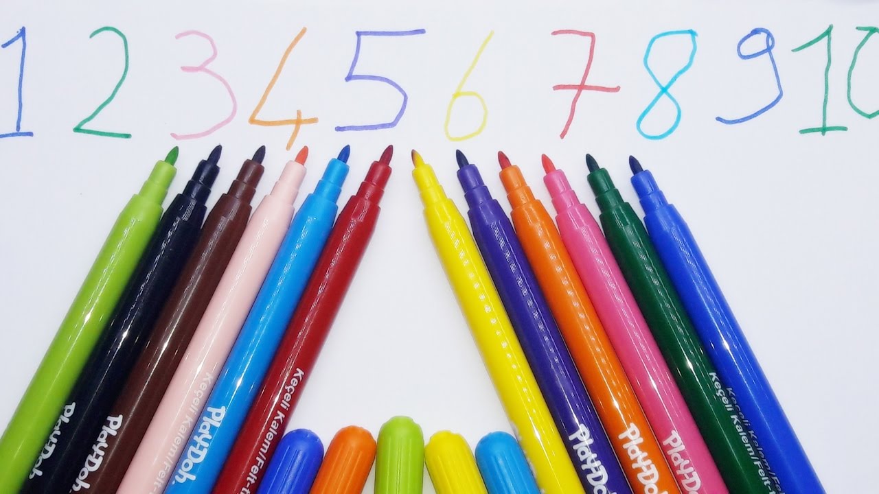 Learn Drawing and Colors with Numbers 0 to 20 Colored to Learn - YouTube