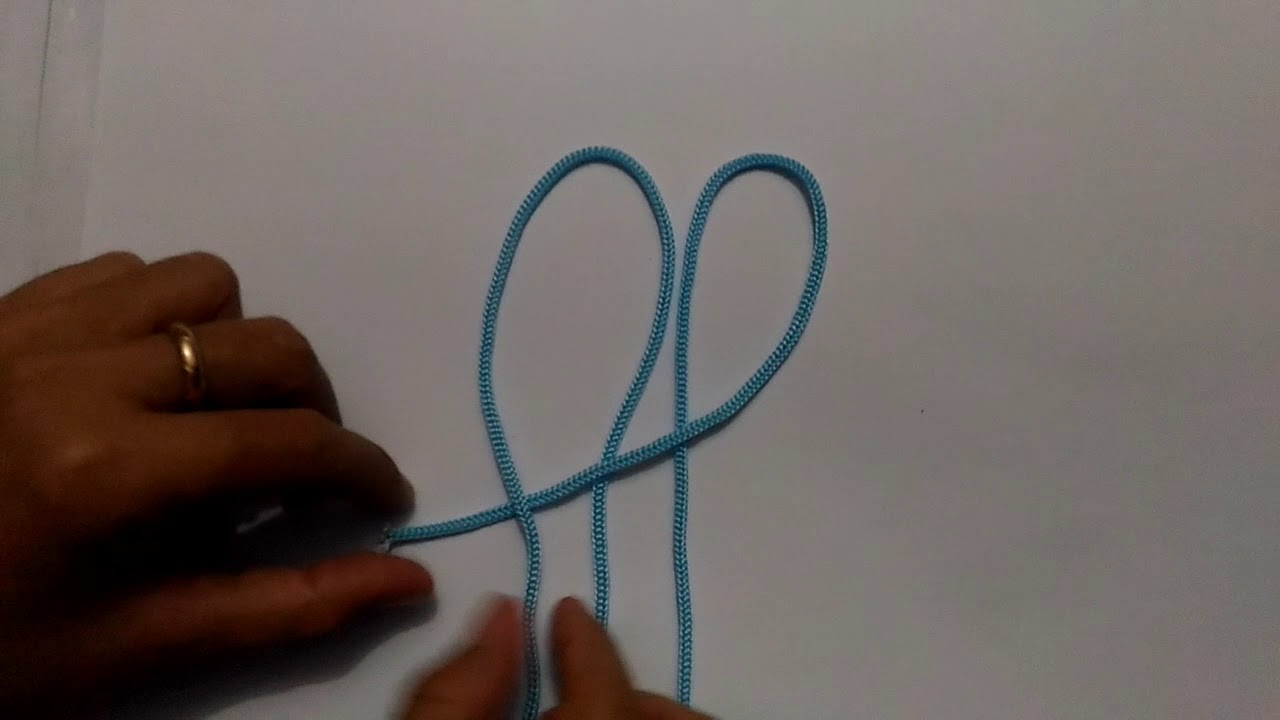 Simpul dasar (simpdar) / basic knot tas tali kur - YouTube