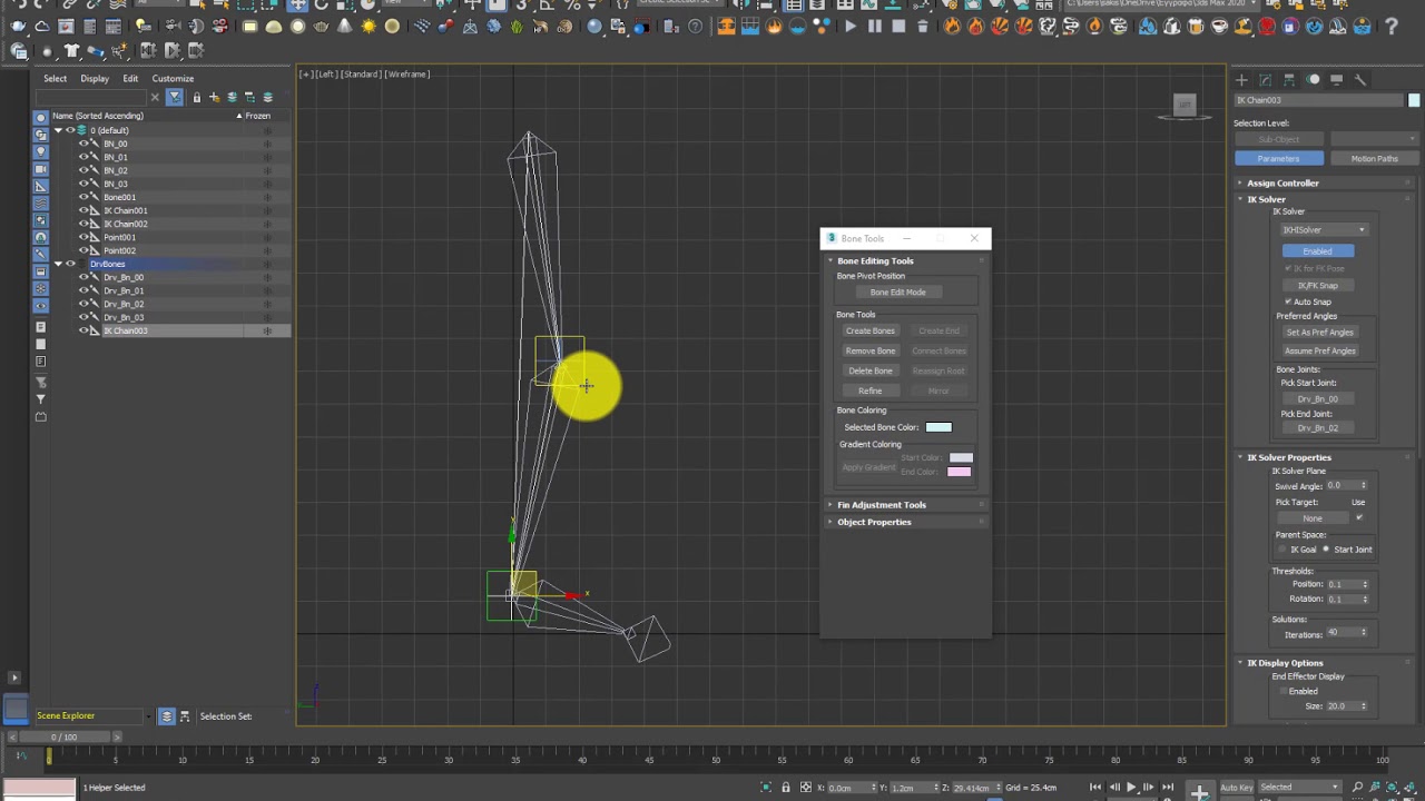Advanced Bones setup - Leg. 3D Studio Max - YouTube