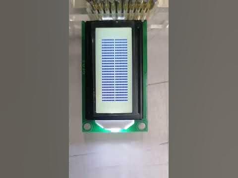 8*2 FSTN LCD Dot Matrix Display - YouTube