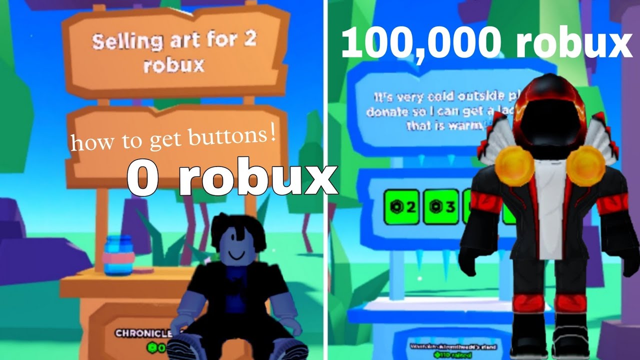 How to get buttons in roblox Pls donate! get your first donation! - YouTube