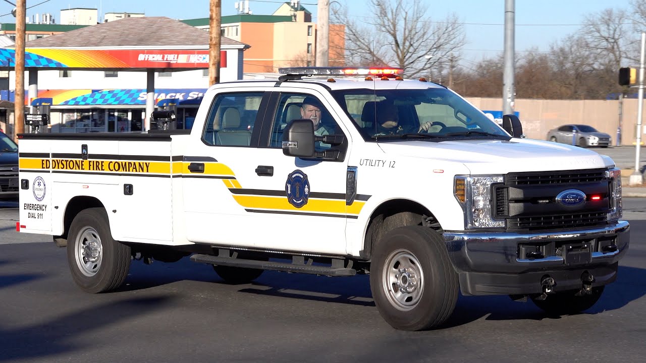 Eddystone Fire Company Utility 12 Responding - YouTube