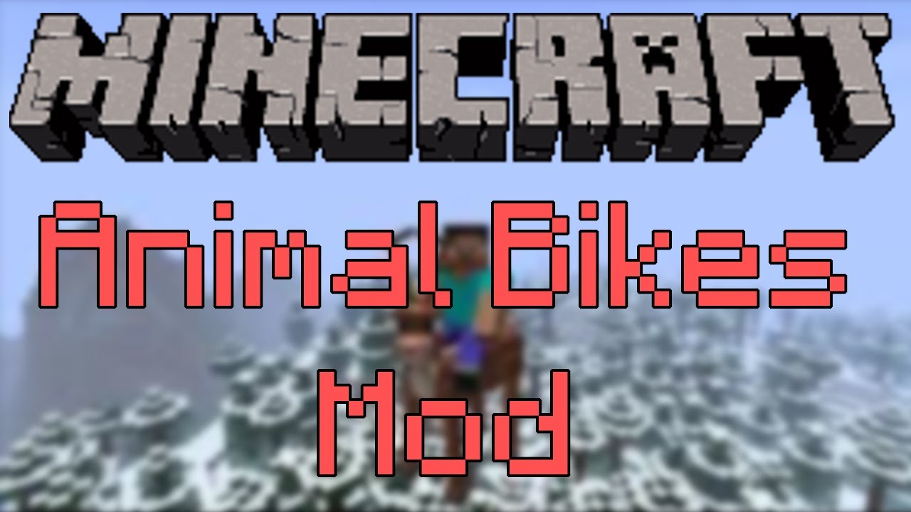 Minecraft Animal Bikes Mod Showcase - YouTube
