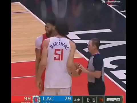 NBA FUNNY MOMENTS | Anthony Davis and Boban Marjanovic 😂 - YouTube