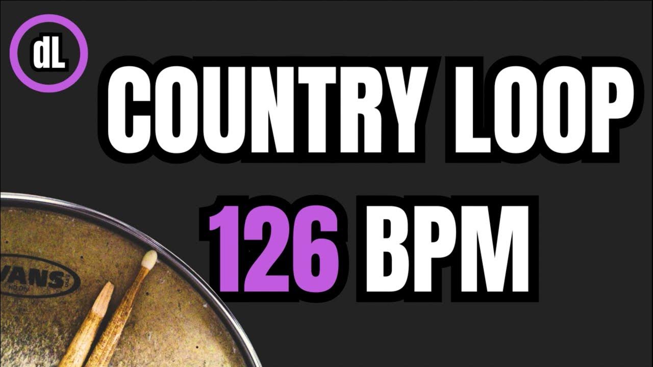 Country Drum Groove Loop 126 BPM - YouTube