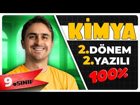 9. SINIF KİMYA YAZILI ÖRNEĞİ I 2. DÖNEM 2. SINAVI 💥KONU DETAYLI 💯  SENARYOLARA UYGUN I MAARİF MODELİ
