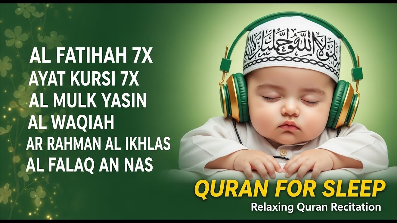 Quran for Stress Relief & Healing 💖 | Sleep Recitation (Repeated Surahs ...