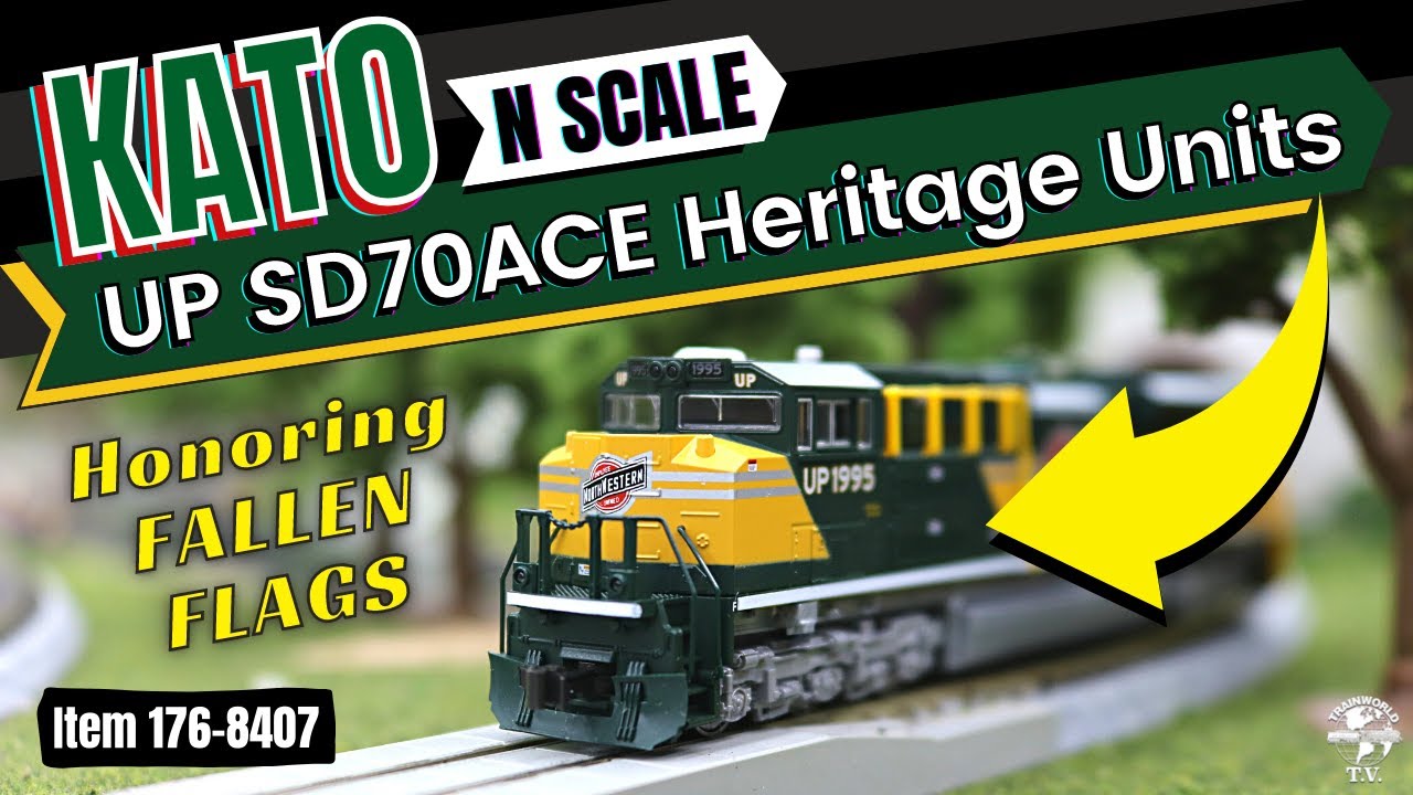 KATO N Scale - Union Pacific SD70ACe Heritage Diesel Locomotives - YouTube