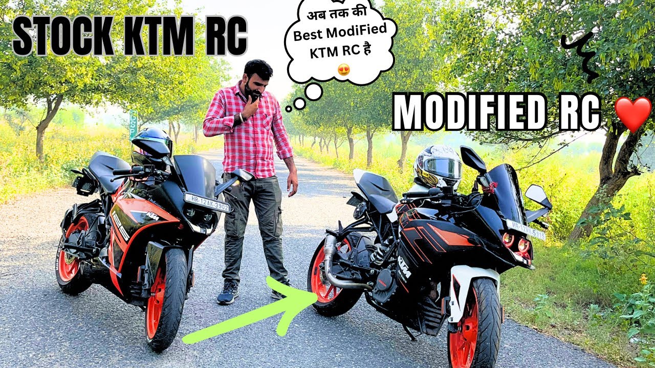 One☝️OF The Best Modified KTM RC 125 Bs6 🔥👀 #ktm #ktmlover #modified # ...