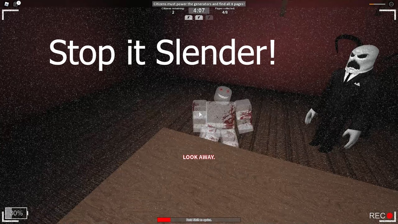 Roblox Stop it Slender! - YouTube