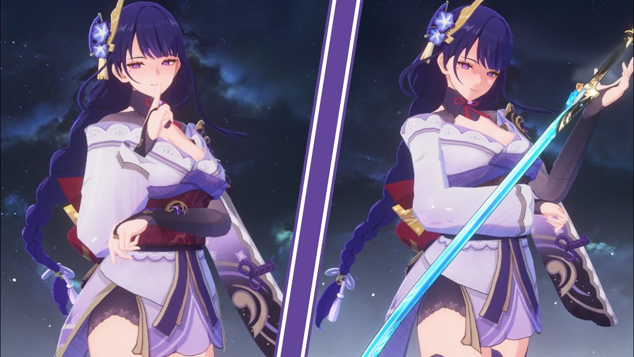 Genshin Impact Raiden Shogun Outfit for Changli [WUTHERING WAVES] - YouTube