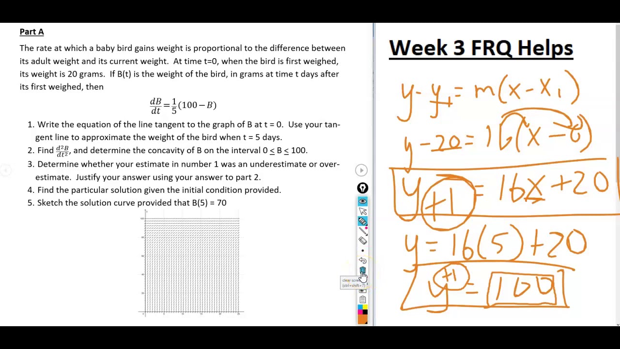 Calc Review Week 3 FRQ Help - YouTube