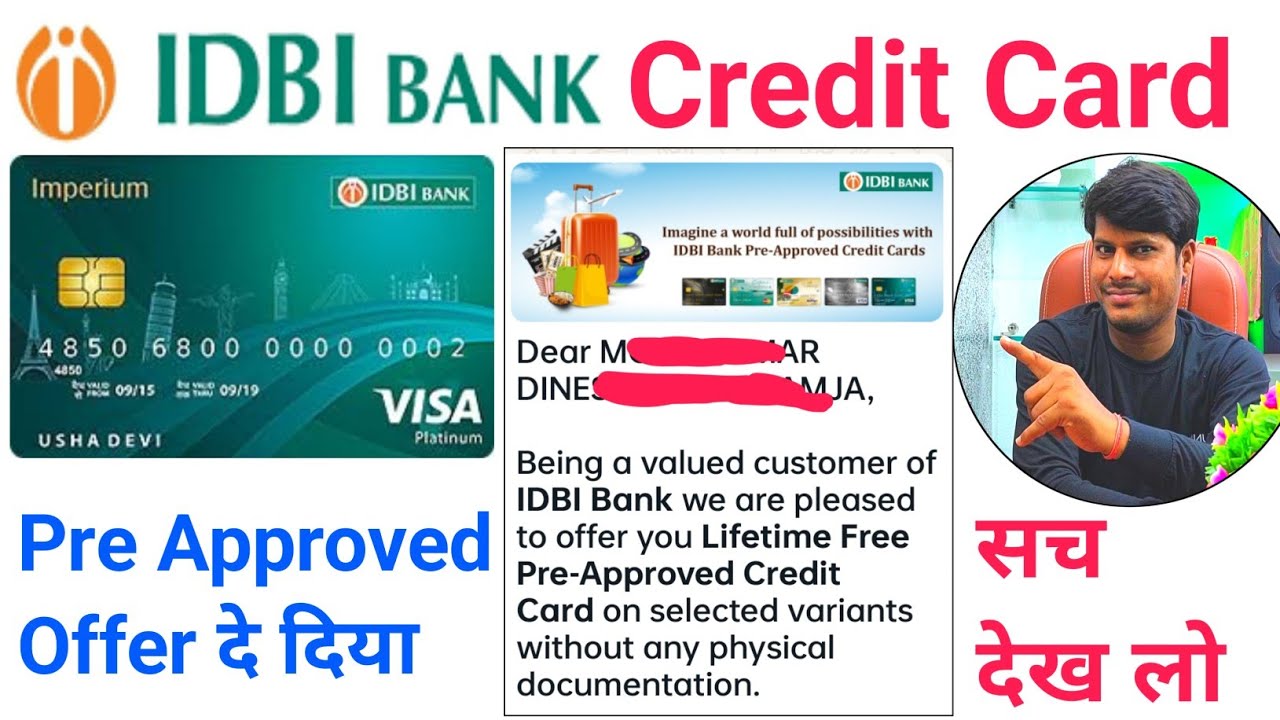 IDBI BANK ने Pre Approved Credit Card Offer दे दिया Without Income ...