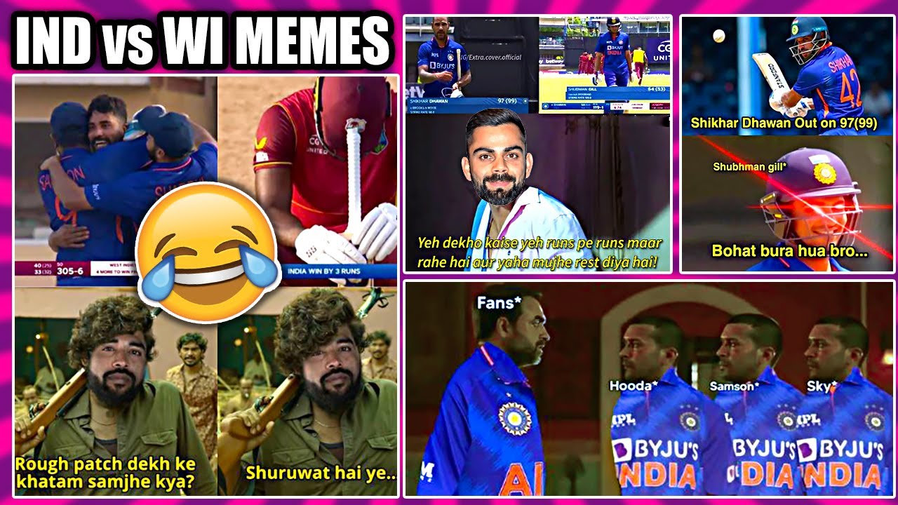 IND vs WI Odi MEMES are EPIC 😂 - YouTube