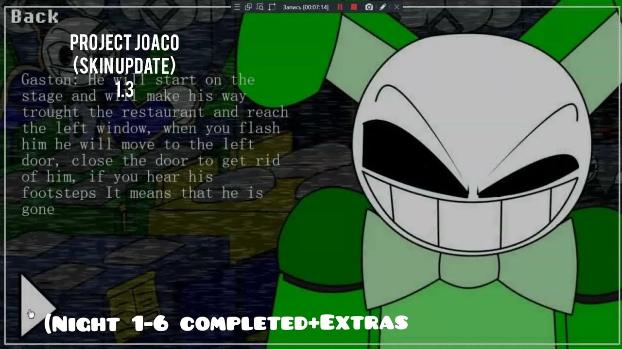 (Project JoaCo (Skin Update) v1.3)(night 1-6 completed+Extras) - YouTube