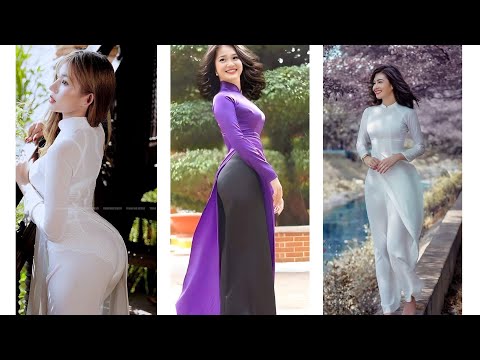 Video 222 Áo Dài Xuyên Thấu - NgườI Mẫu Áo Dài Trắng Có Vòng Mông To Lộ Nội Y - Vietnamese Ao Da