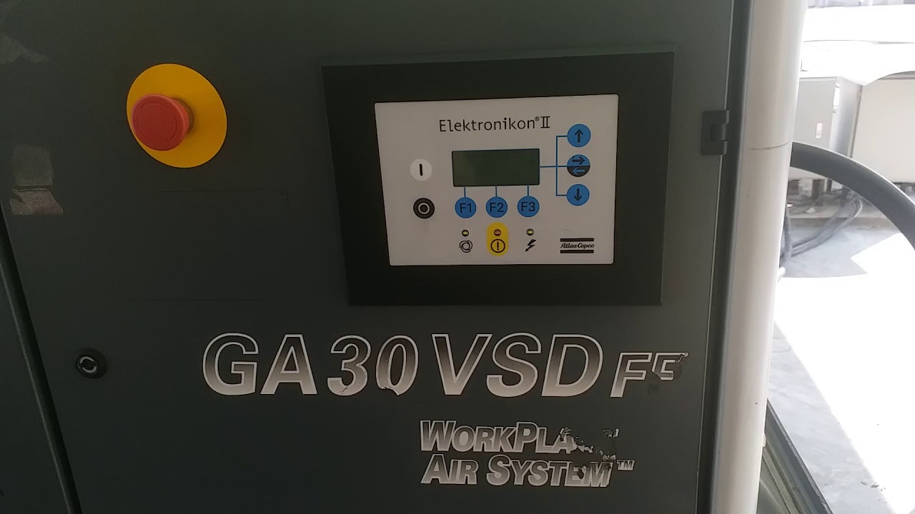 Atlas Copco GA 30 VSD FF. - YouTube