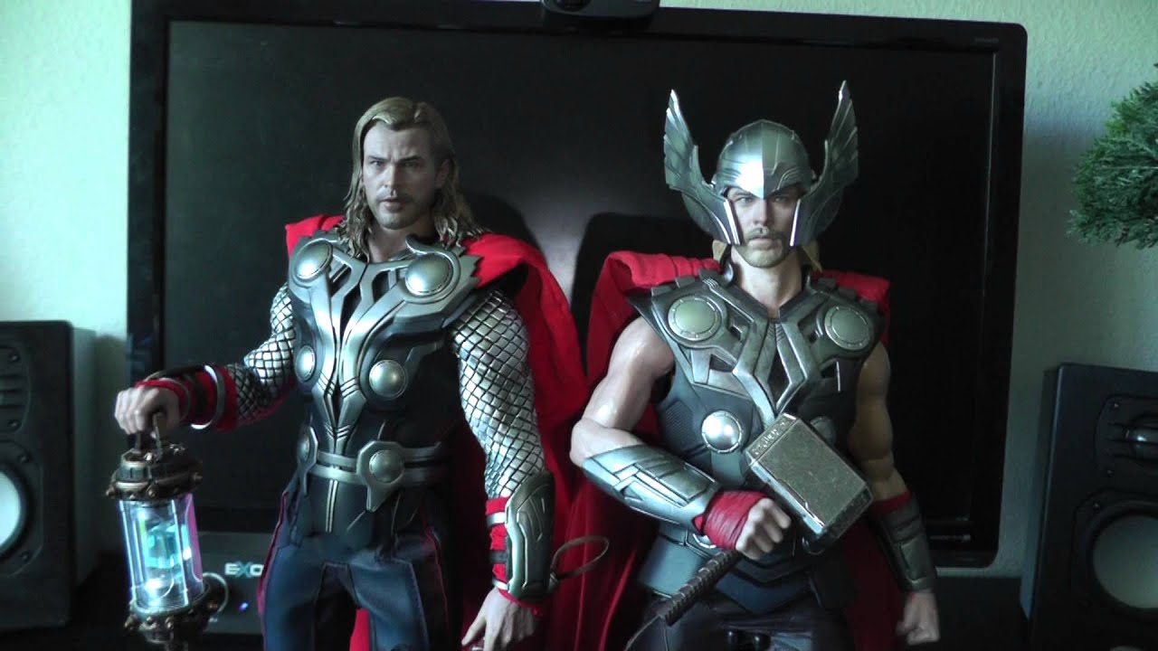 Hot Toys - old Thor vs. new Thor which one is better ? - YouTube