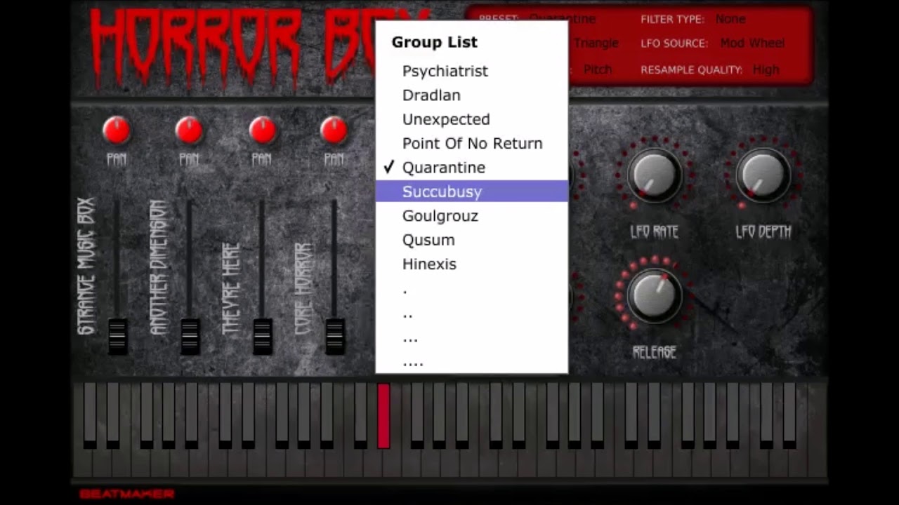 Horror Box by BEATMAKER / electronik sound lab - YouTube