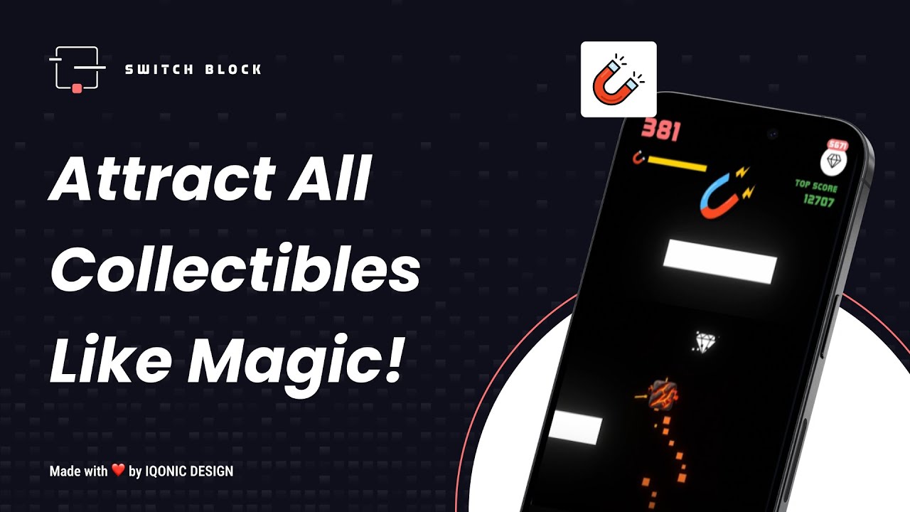 Magnet Mode Activated! Attract All Blocks Instantly 🧲 | Iqonic Design ...