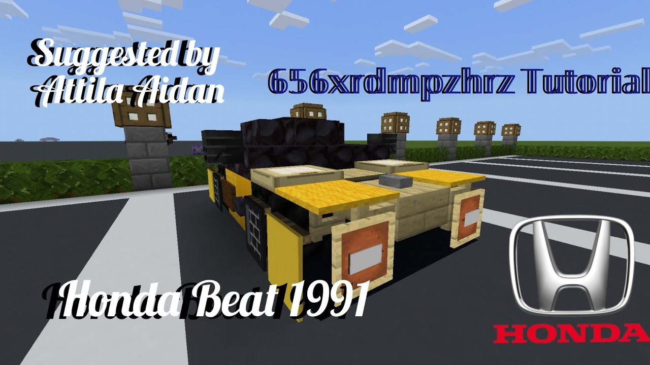 Minecraft: Honda Beat 1991 Tutorial - YouTube