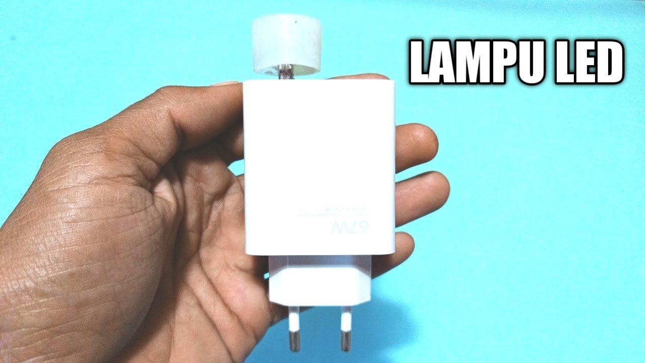 Membuat lampu LED menggunakan charger hp! - YouTube