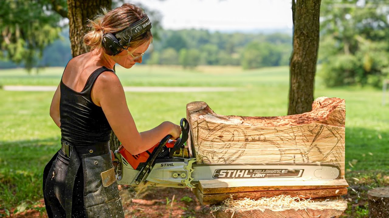 Chainsaw Carving - Garfield The Cat - YouTube