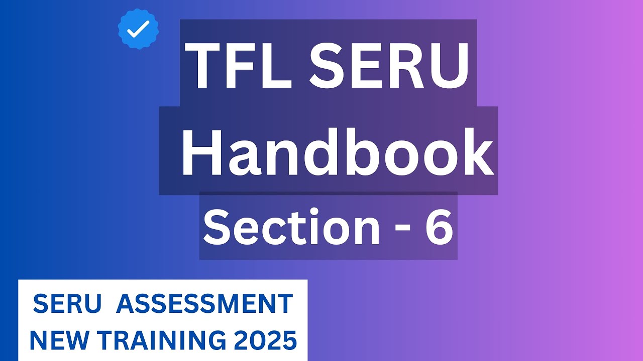 SERU Assessment Training TFL - (Section 6) PHV Driver Handbook Free ...