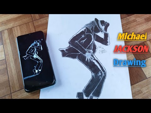 How to Michael Jackson//Mj Sketch Shadow drawing Easy Sketch Drawing # ...