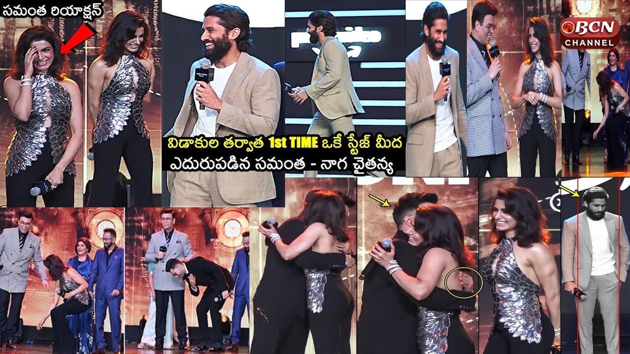 Samantha and Naga Chaitanya on the Same Statge having fun with karan ...
