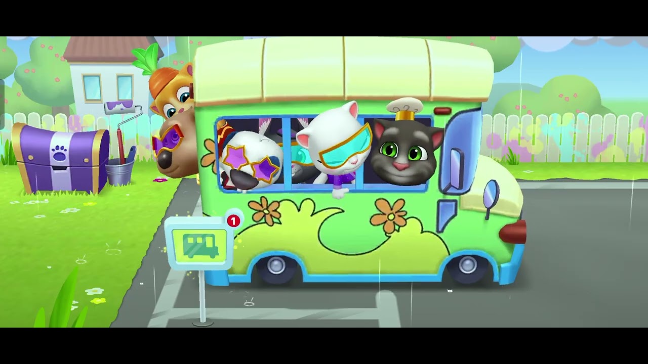 Today My Talking Tom friends Travel In Bus 🚌 | My Talking Tom - YouTube