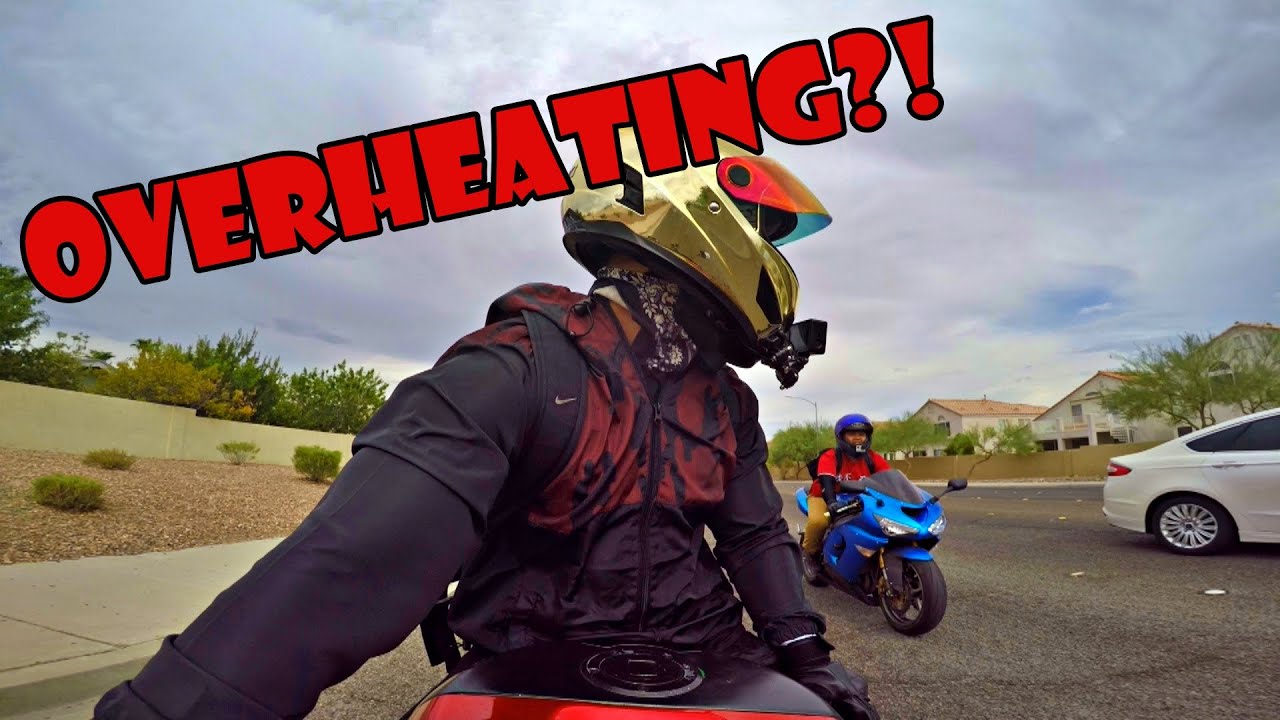 Moto Vlog : Zx6r Motorcycle Overheating Problem!! - YouTube