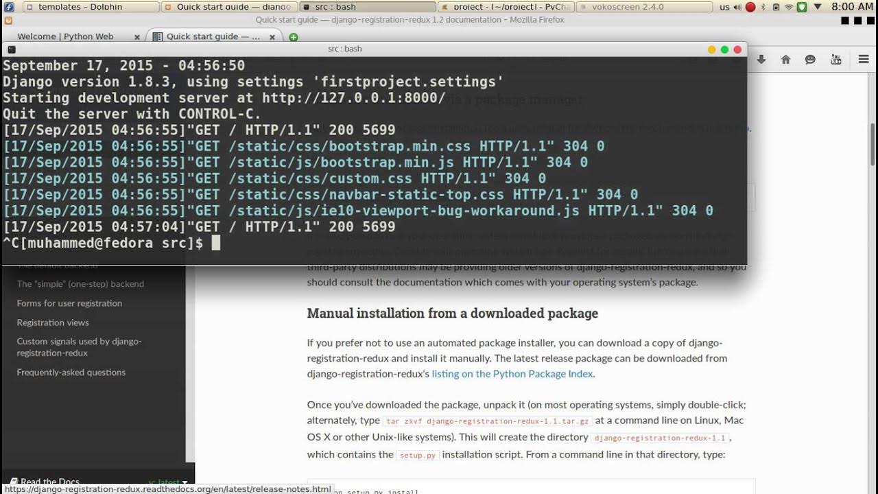 94 Python Web Django registration Redux قائمة التسجيل والدخول - YouTube