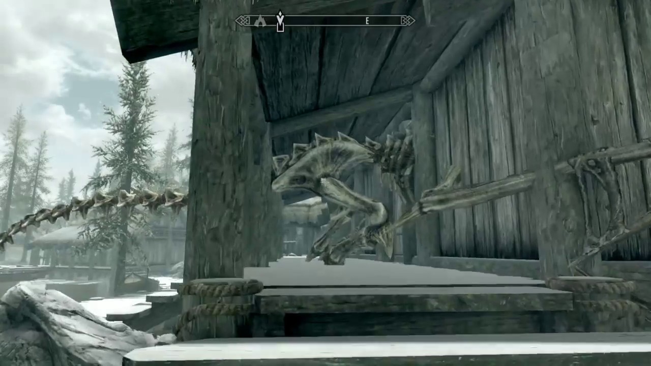 Skyrim SE: Dragon Skeleton Glitch - YouTube