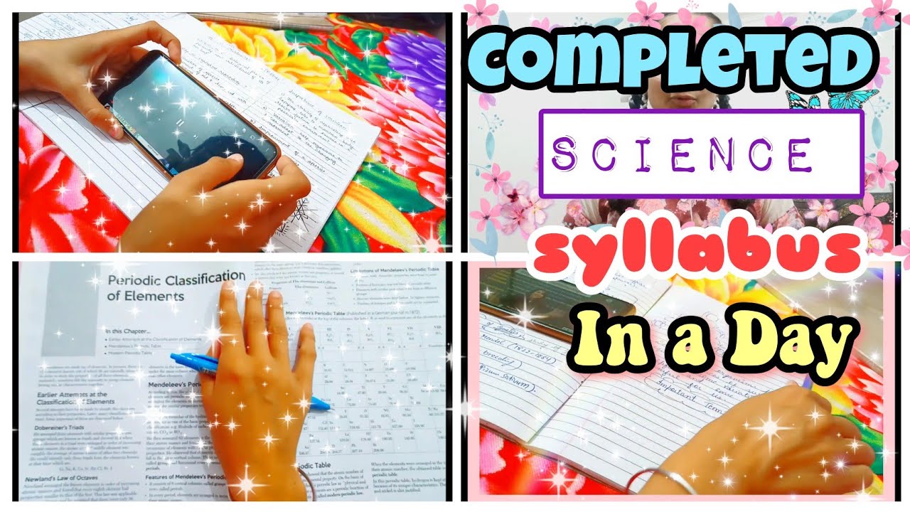 COMPLETING SCIENCE IN A DAY | Class 10 Term 2 Preparation| Completed ...