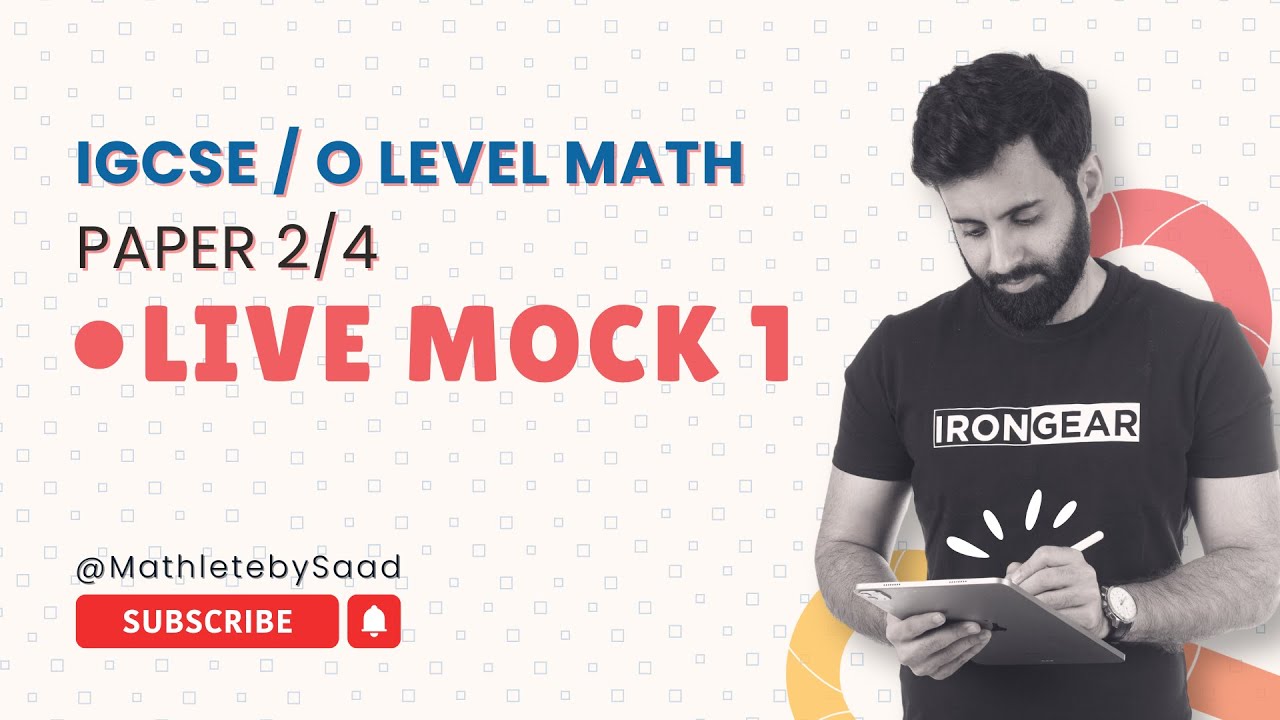 IGCSE/O LEVEL Maths - Mock Exam 1 (Paper 2/4) - YouTube